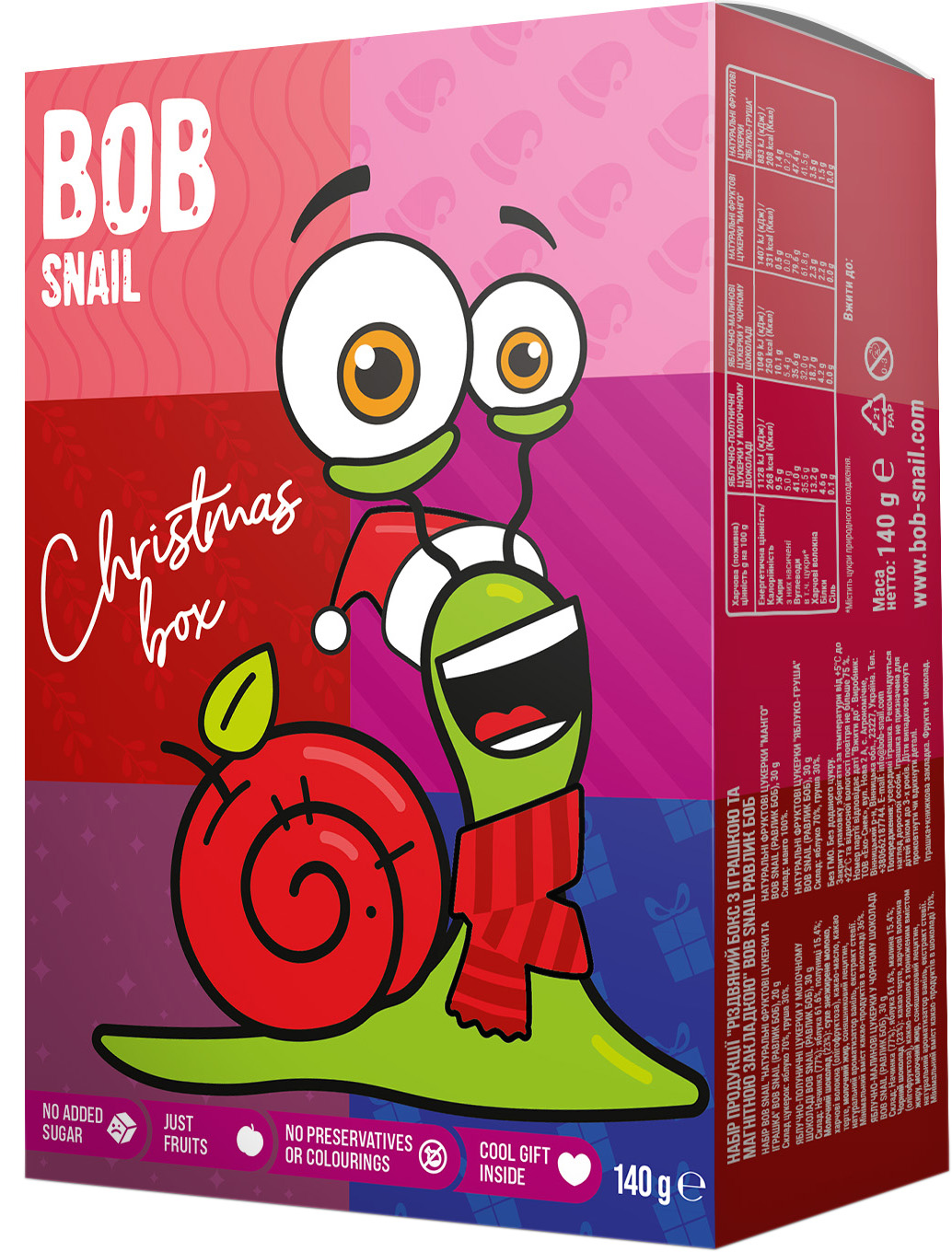 Набір Bob Snail Різдвяний бокс з іграшкою 140 г (4820219343554 ...