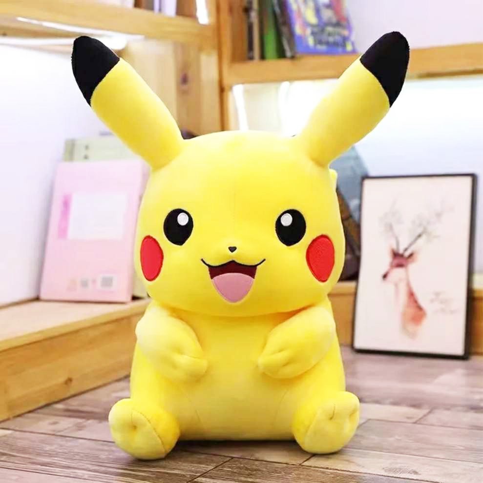 Мягкая игрушка плюшевая Tomy Pokemon Пикачу 25 см с улыбкой Покемон ...