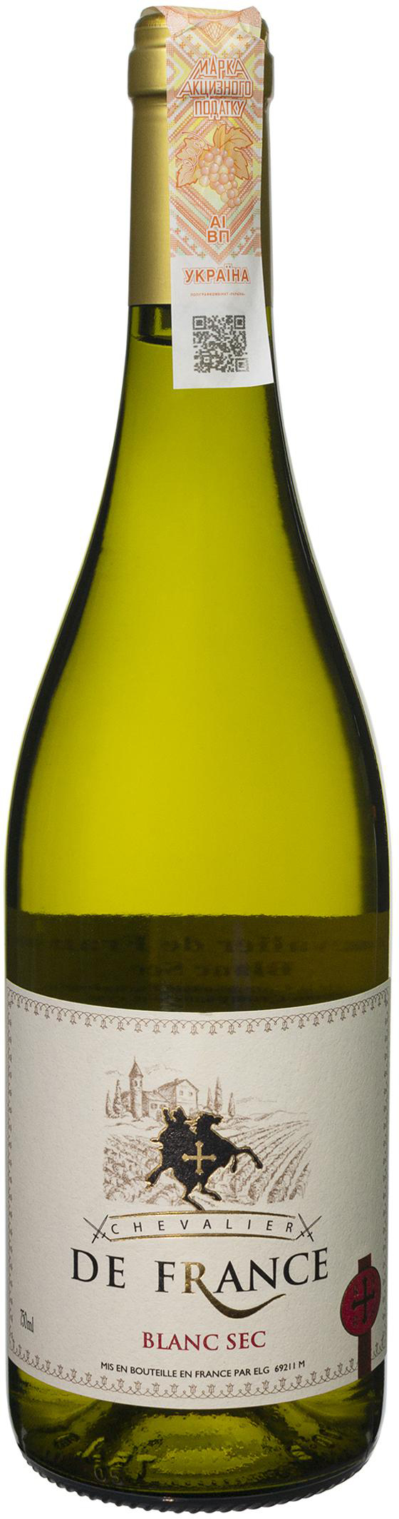 Вино Chevalier de France Blanc Sec белое сухое 0.75 л 11% ...