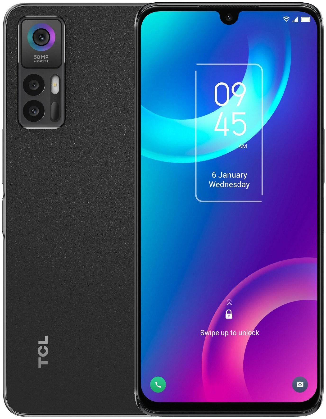 Мобильный телефон TCL 30 (T676H) 4/64GB 2SIM Tech Black (T676H-2ALCUA12 ...