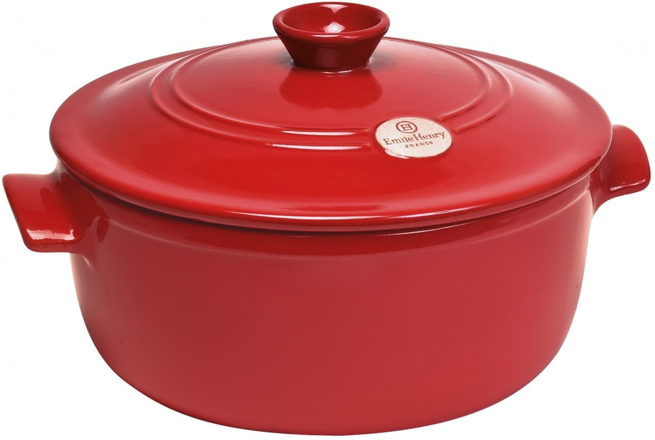 Кастрюля Emile Henry Cookware 4 л 27 см керамическая красная (344540 ...