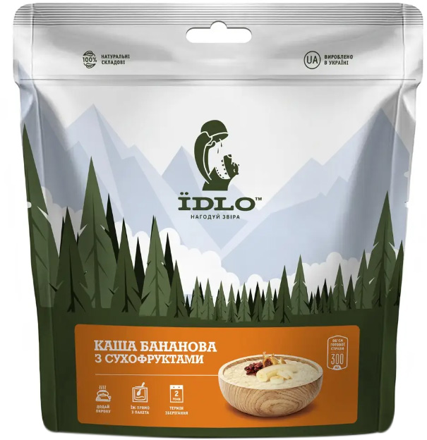 Каша банановая Їdlo с сухофруктами 100 г (4820219970019) – купить в ...