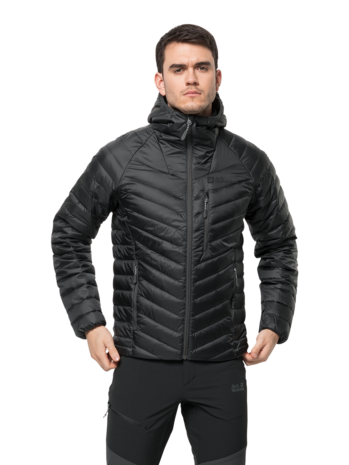 Пуховик демисезонный короткий мужской Jack Wolfskin Passamani Down ...