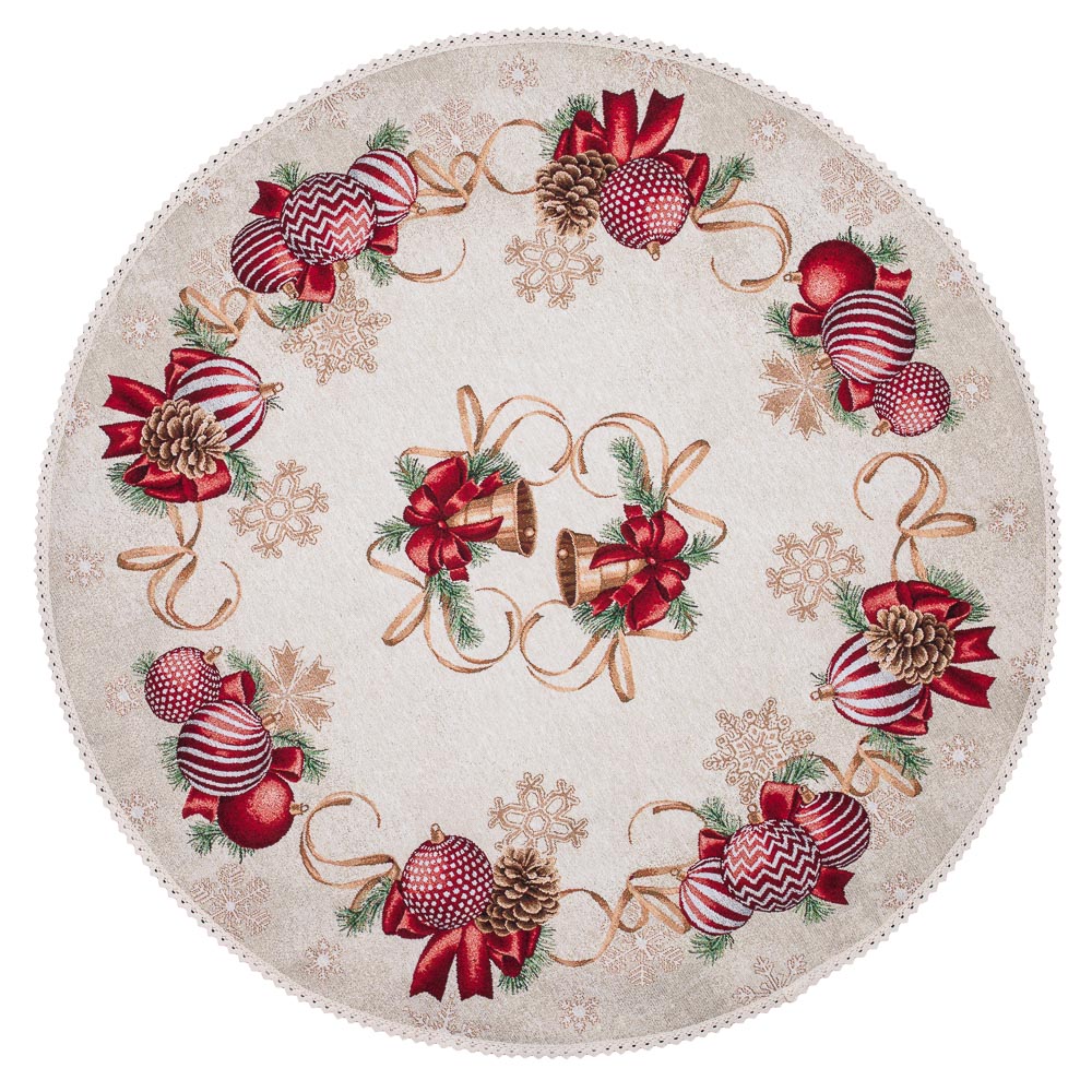 Скатерть гобеленовая Limaso RED BALLS-90D Ø90 см (ROZ6400080631) – фото ...