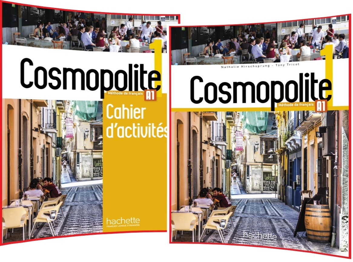 Cosmopolite. Livre+Cahier d'activités. 1. Hachette. Комплект книг по французскому языку. Учебник ...