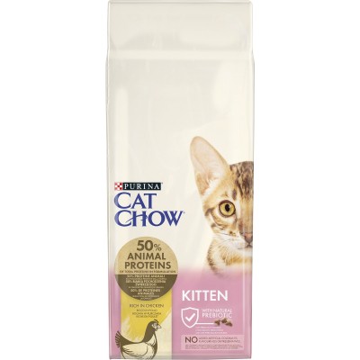 Сухой корм для кошек Purina Cat Chow Kitten с курицей 15 кг ...
