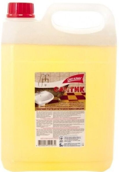 Средство для мытья сантехники San Clean Сантик 5 л (4820003541074 ...