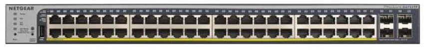 Коммутатор NETGEAR GS752TPv2 48x1GE PoE+ (380Вт), 4xSFP, управляемый L2 ...