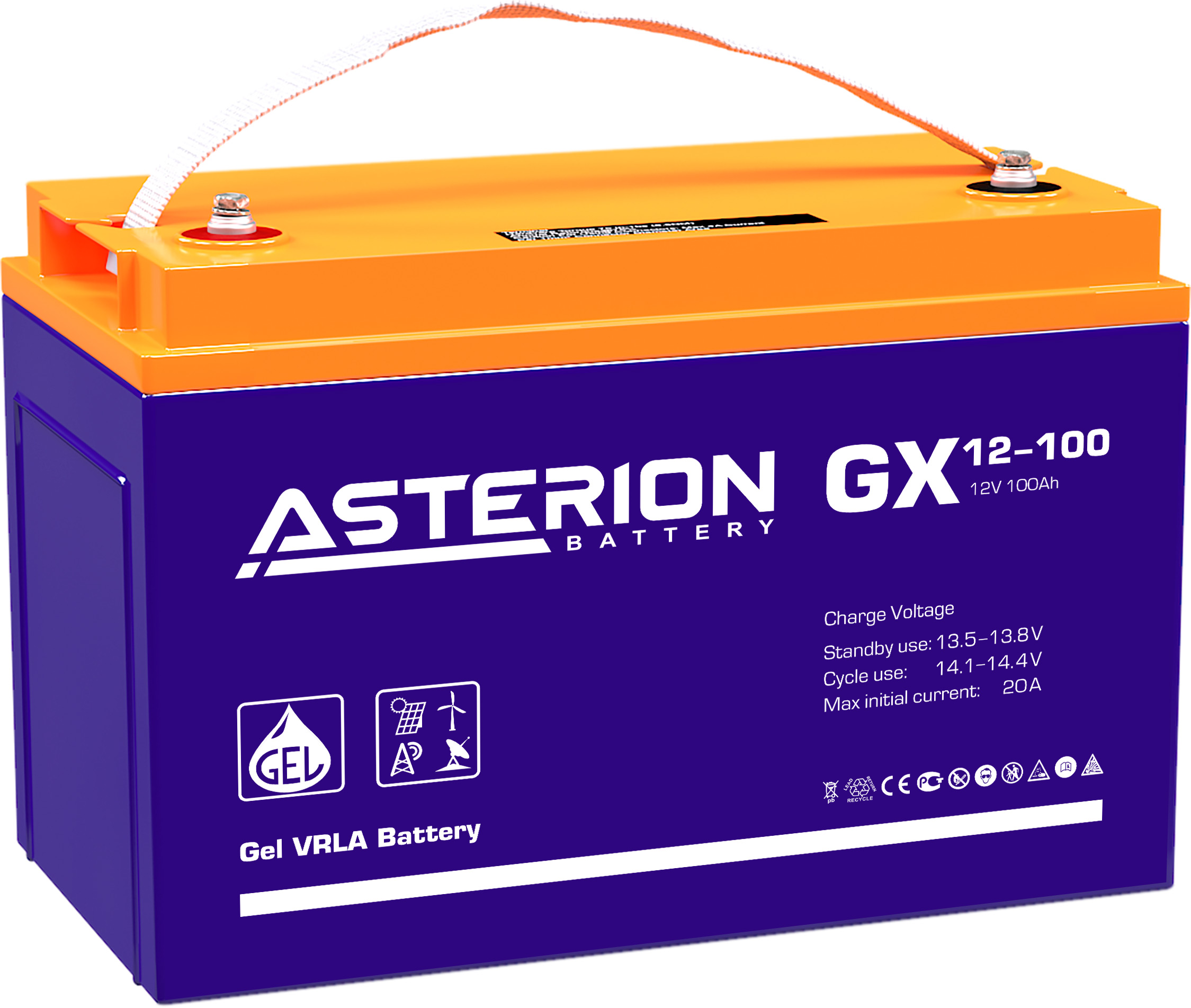 Аккумуляторная батарея Asterion GX 12-100 12V 100 Ah – низкие цены, кредит, оплата частями в ...