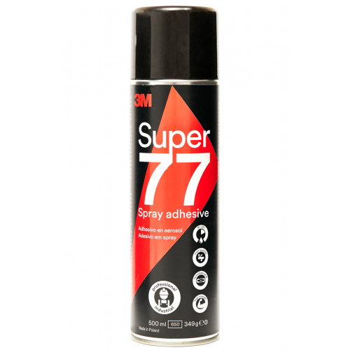 Клей-спрей 3M Spray 77 универсальный 500 мл прозрачный – низкие цены ...