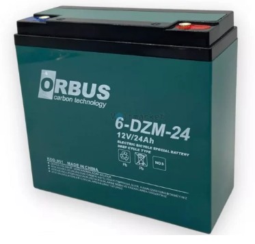 Акумуляторна батарея тягова ORBUS 6-DZM-24 1224 AGM 12V 24 Ah – фото ...