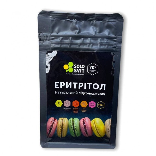 Натуральный сахарозаменитель Эритритол SoloSvit, 500 г от продавца ...