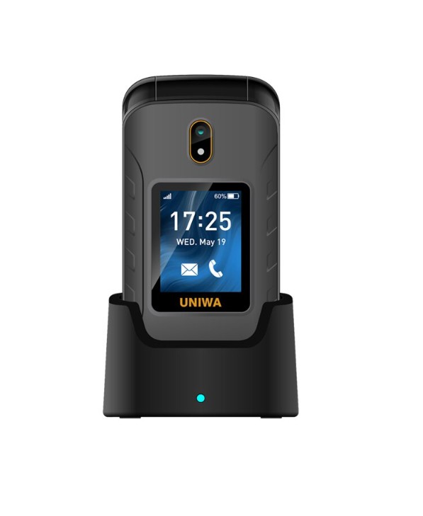 Мобильный телефон Uniwa V909T black, 2.8", Unisoc Tiger T107, 2G, 3G ...
