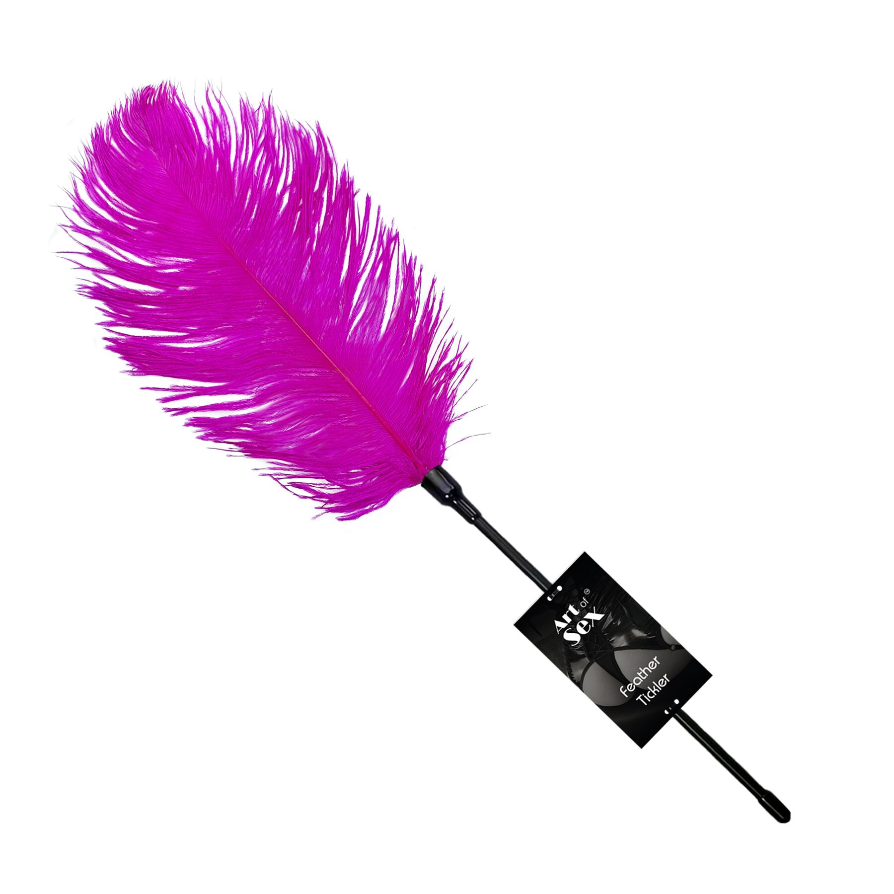 Щекоталка со страусиным пером Art of Sex - Feather Tickler Темно ...