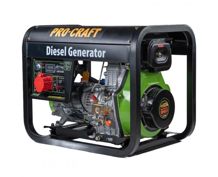 Генератор дизельний Procraft DP65/3 1.7/2 кВт - 220В 5.5/6 кВт - 380В ...