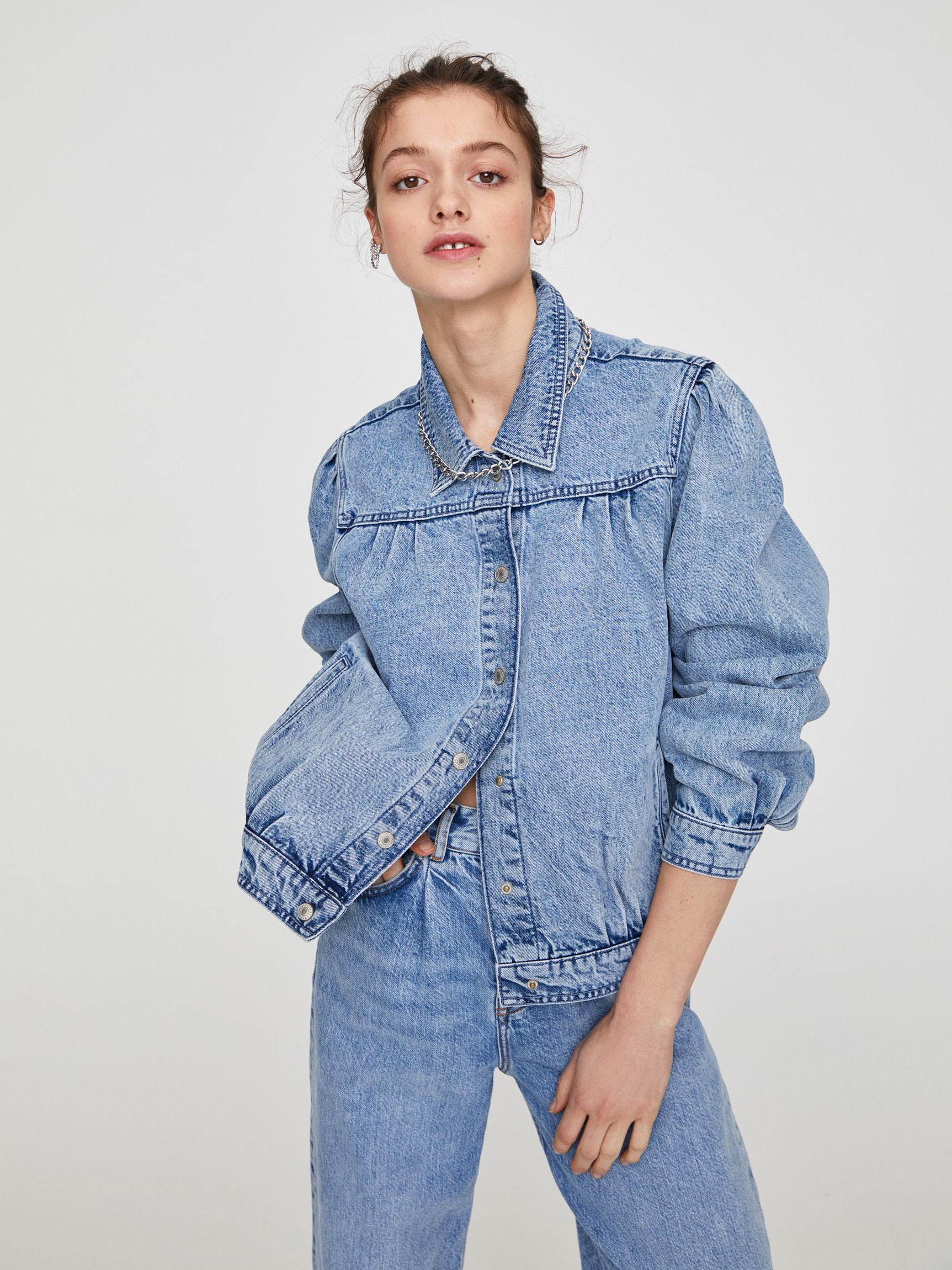 Джинсовая куртка Pull & Bear XAZ373826SCFY M Синяя (DD8000006962267 ...