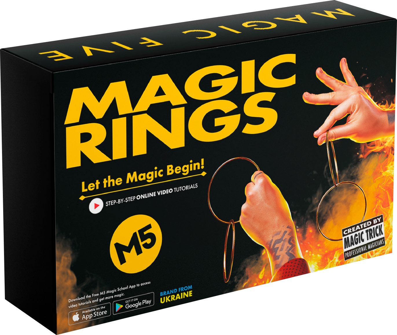 Устройство Magic Five Magic Rings для демонстрации фокусов и трюков в игровой форме (MF046 ...