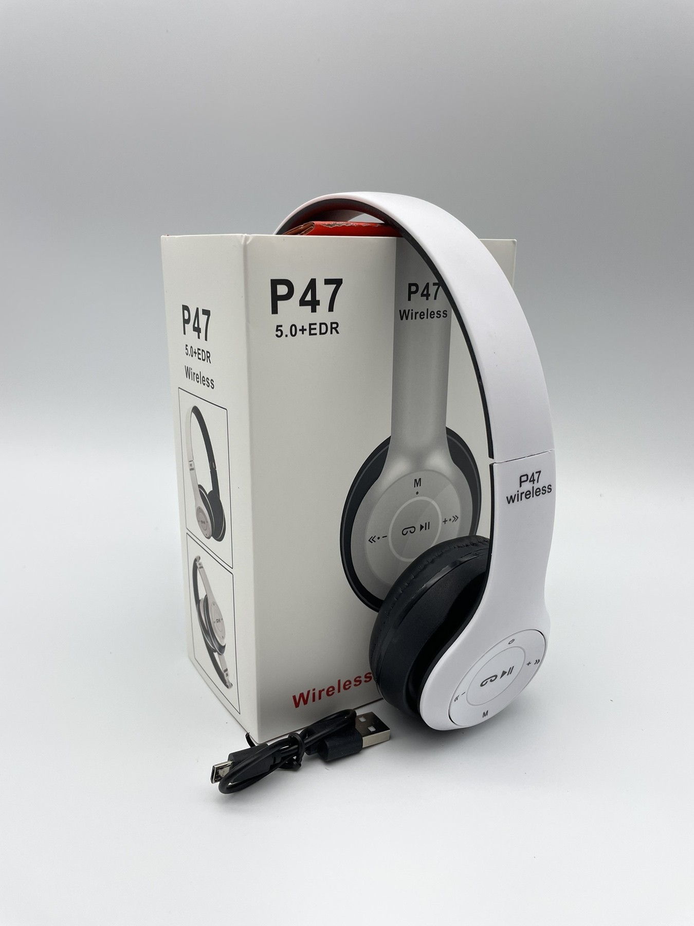 Беспроводные Bluetooth наушники P47 с MP3 плеером + FM радио Накладные ...