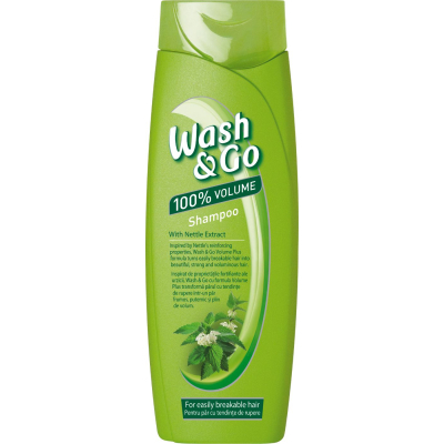 Шампунь Wash&Go с экстрактом крапивы для ломких волос 400 мл ...
