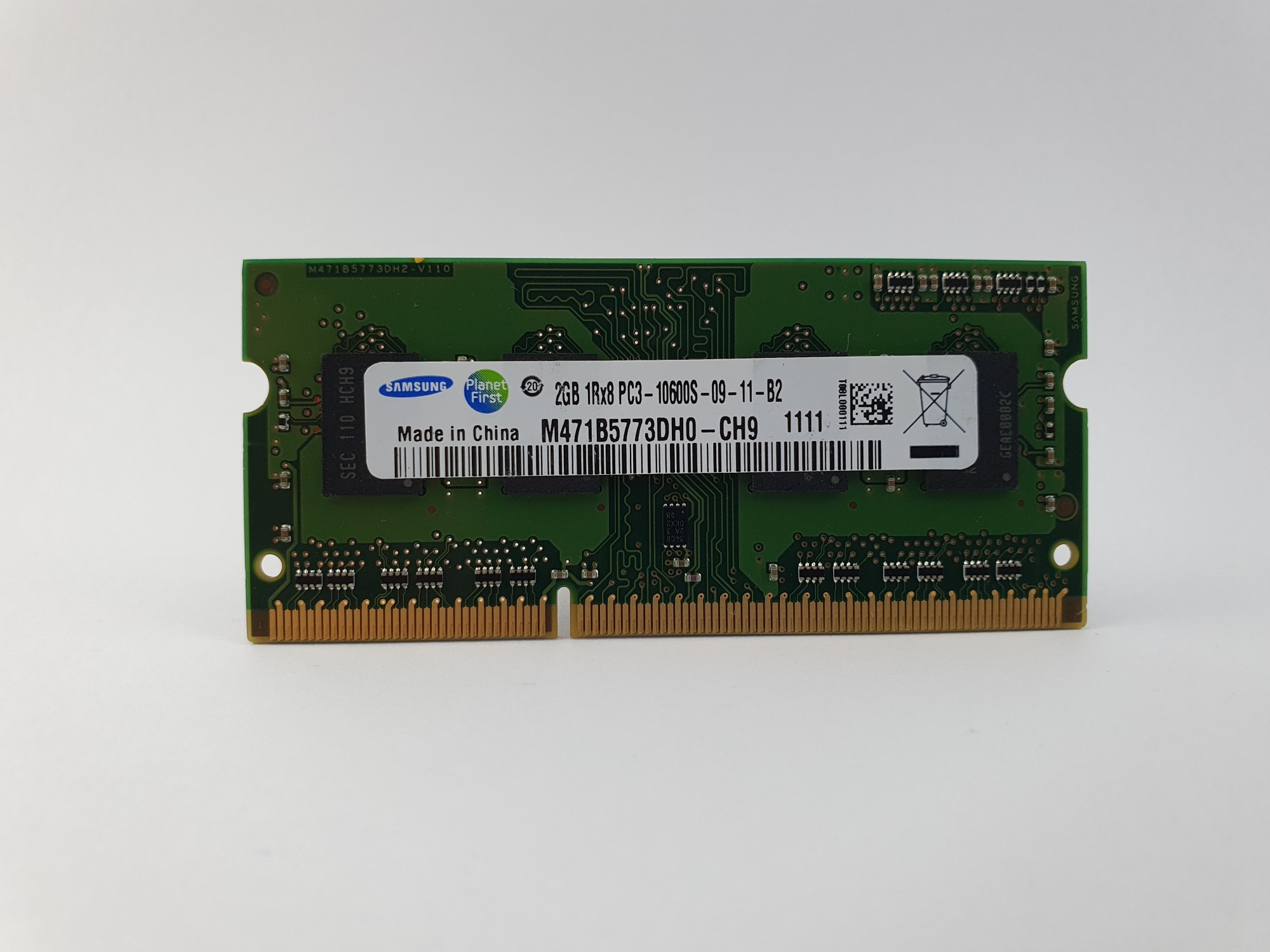 Оперативная память для ноутбука Sodimm Samsung Ddr3 2gb 1333mhz Pc3