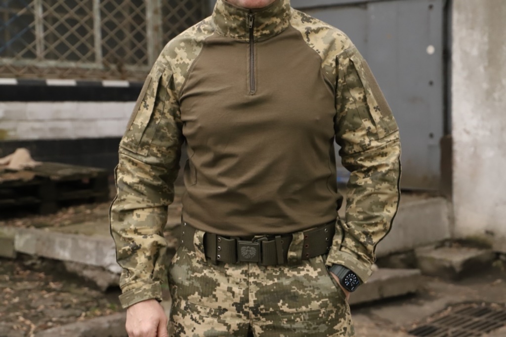 Тактична рубашка УБАКС. Бойова сорочка UBACS з довгим рукавом (піксель ...
