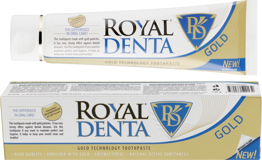 Зубна паста із золотом - Royal Denta Gold Technology Toothpaste 130g ...