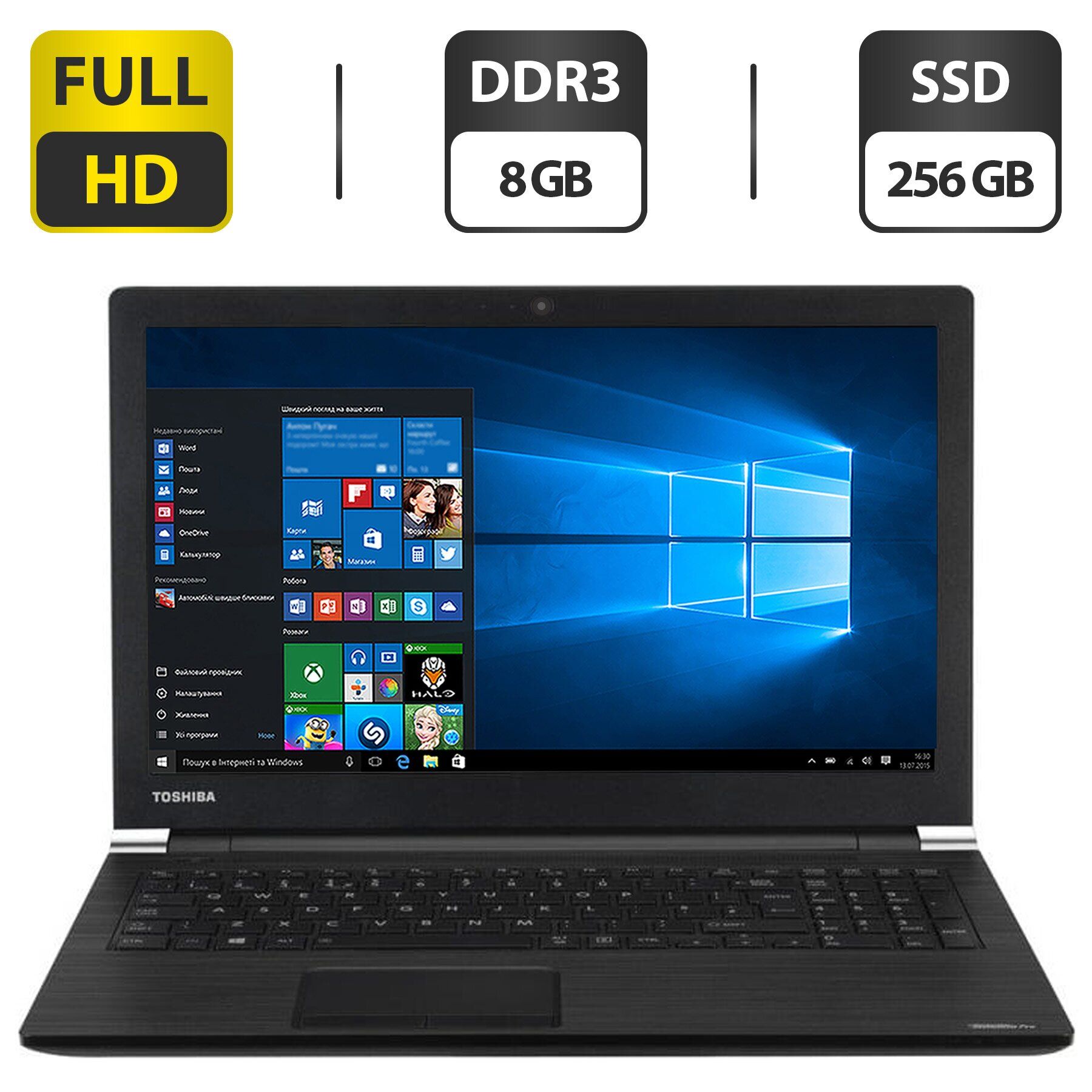 Ноутбук Б-класс Toshiba Satellite Pro A50-C-136 / 15.6" TN / Core i5 ...