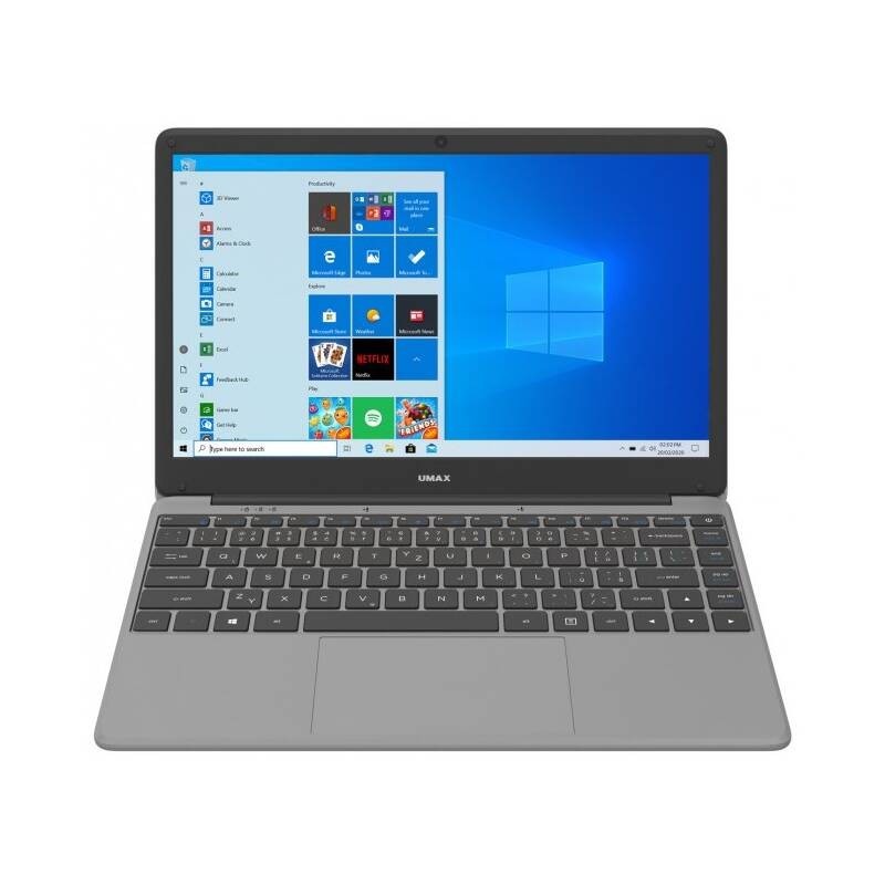 Ноутбук Umax, сірий 14,1", 1920×1080 HD, Intel Celeron N4100 (4-ядерний ...