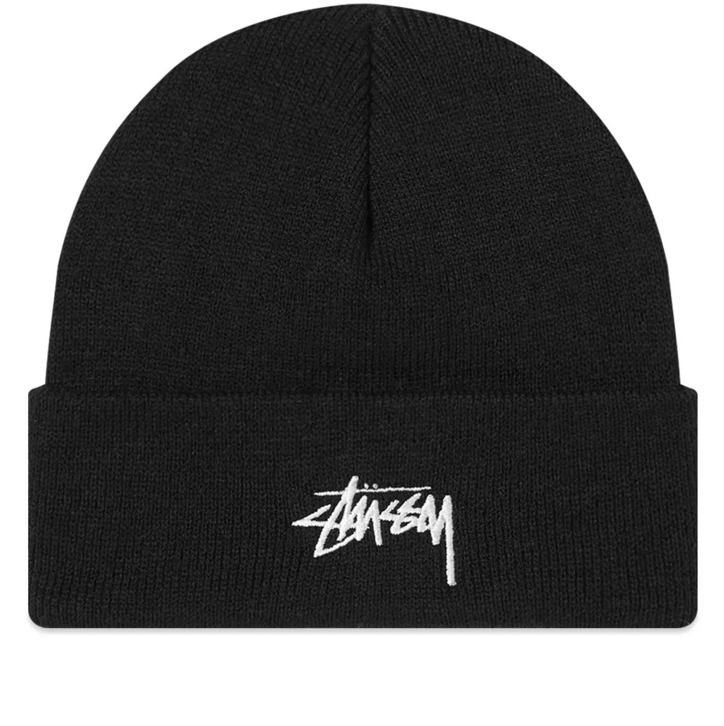 Шапка STUSSY STOCK CUFF BEANIE BLACK – низкие цены, кредит, оплата ...