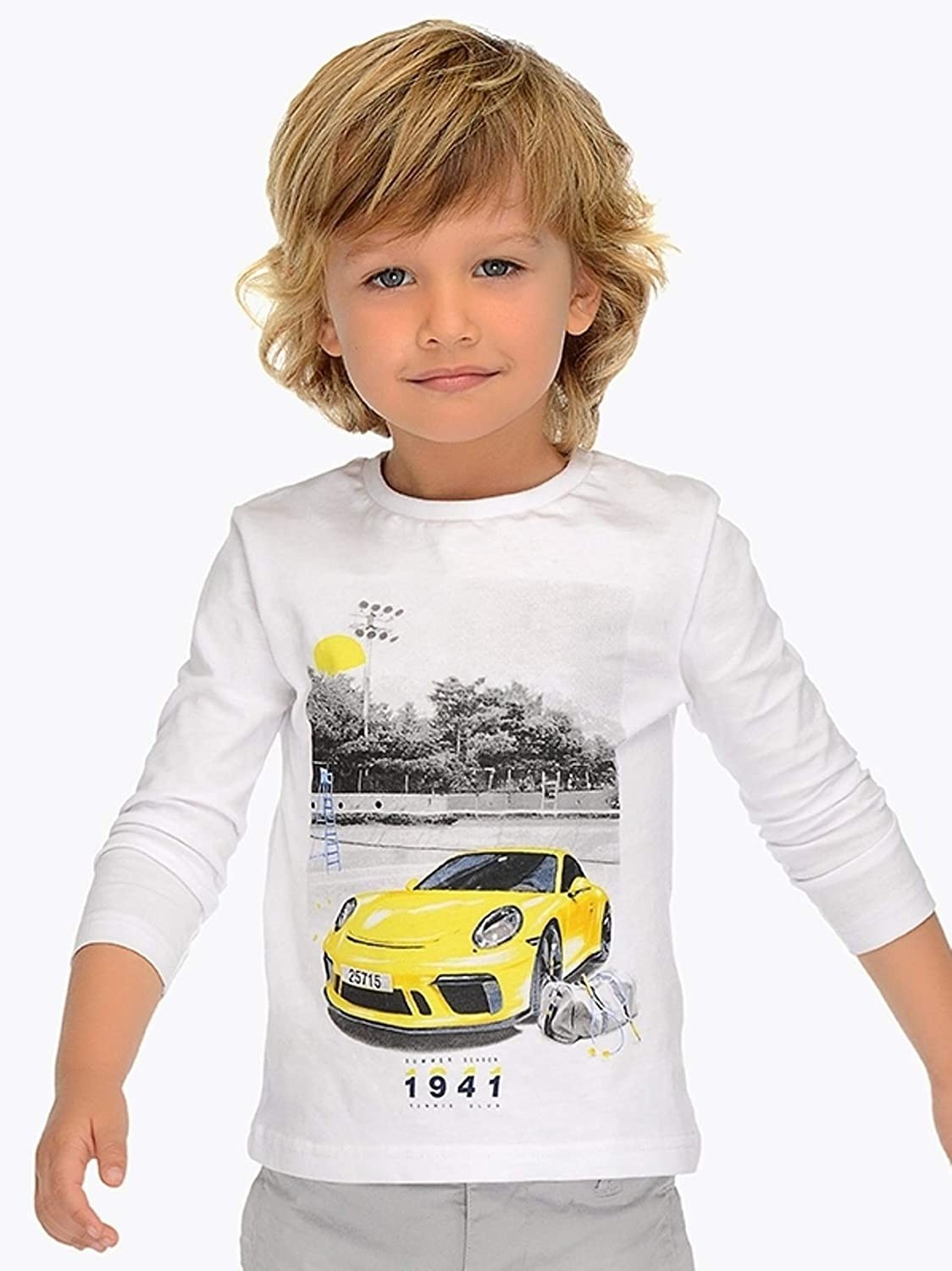 Футболка з довгим рукавом на хлопчика Mayoral 3046 104 см низькі ціни кредит оплата