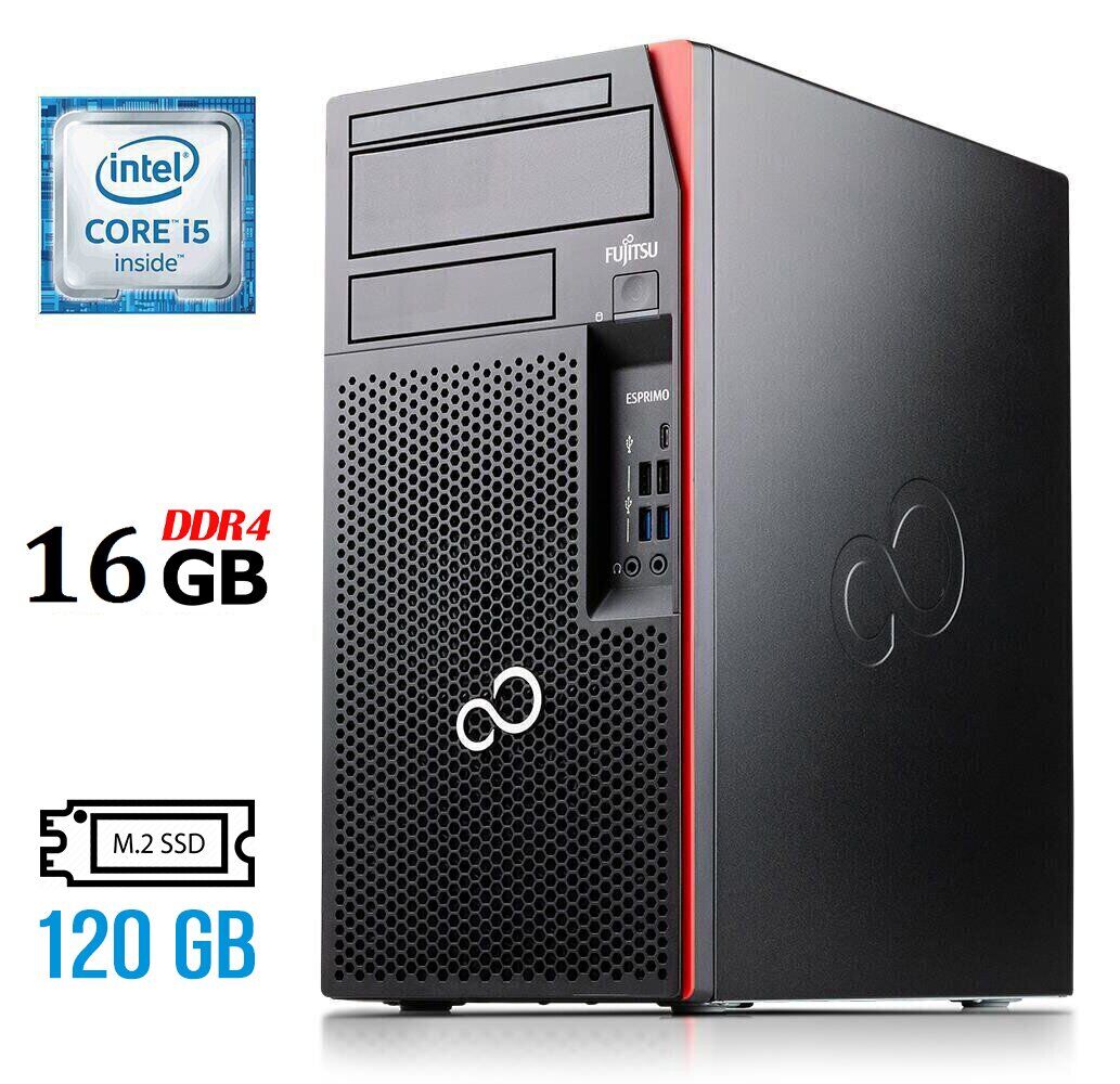 Компьютер Fujitsu Esprimo P757/E90+ Tower / Intel Core i5-6500 (4 ядра ...