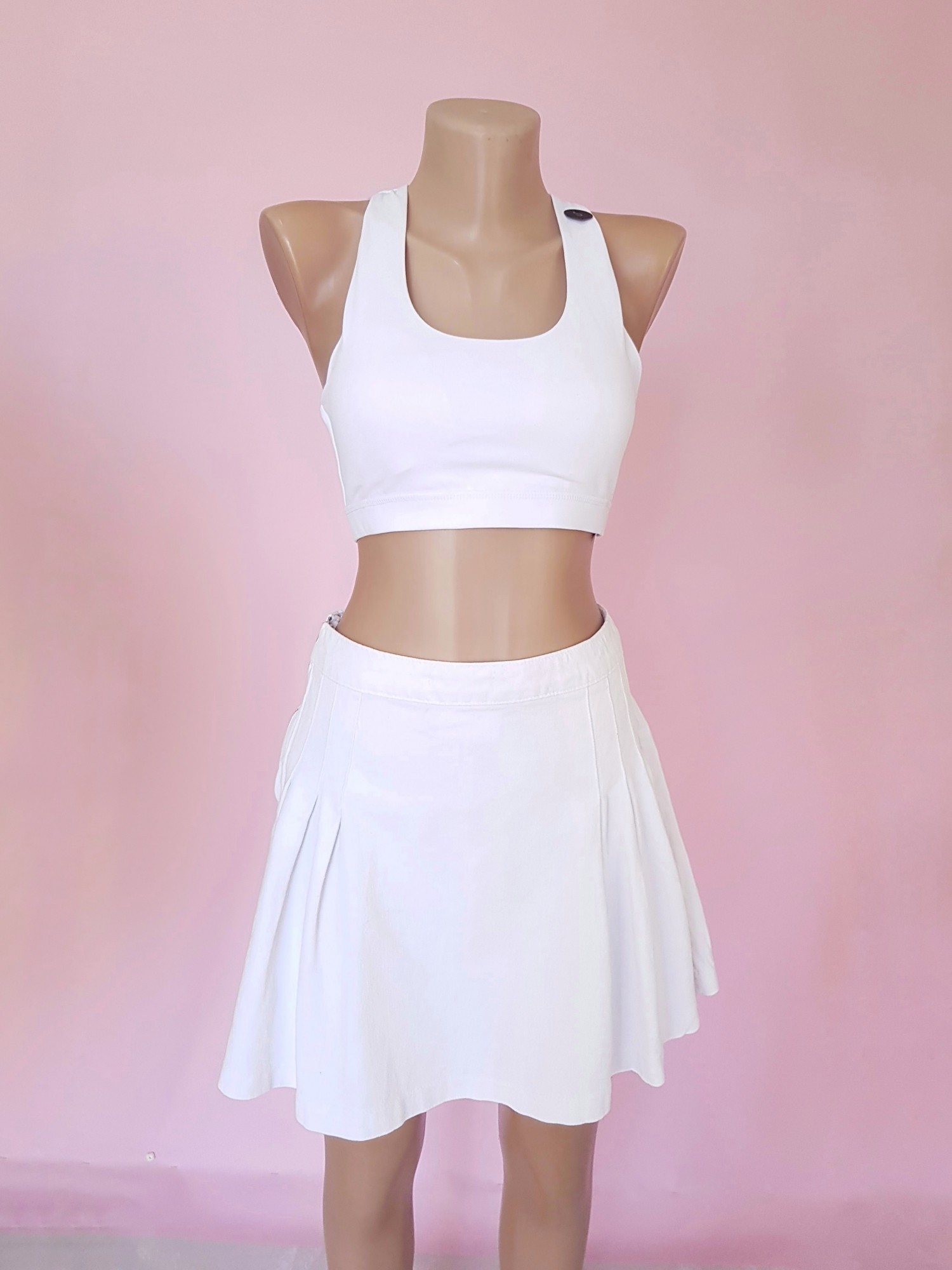 Юбка джинсовая теннисная Boohoo Белая (9935 S/42) от продавца: Stylish ...