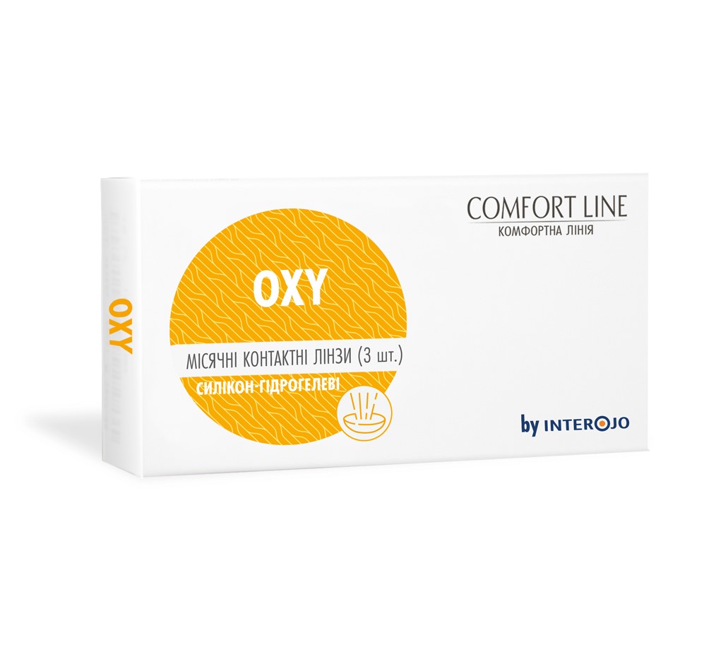 Контактні лінзи Comfort Line Interojo Oxy +3.75 3 шт (1234000012130 ...
