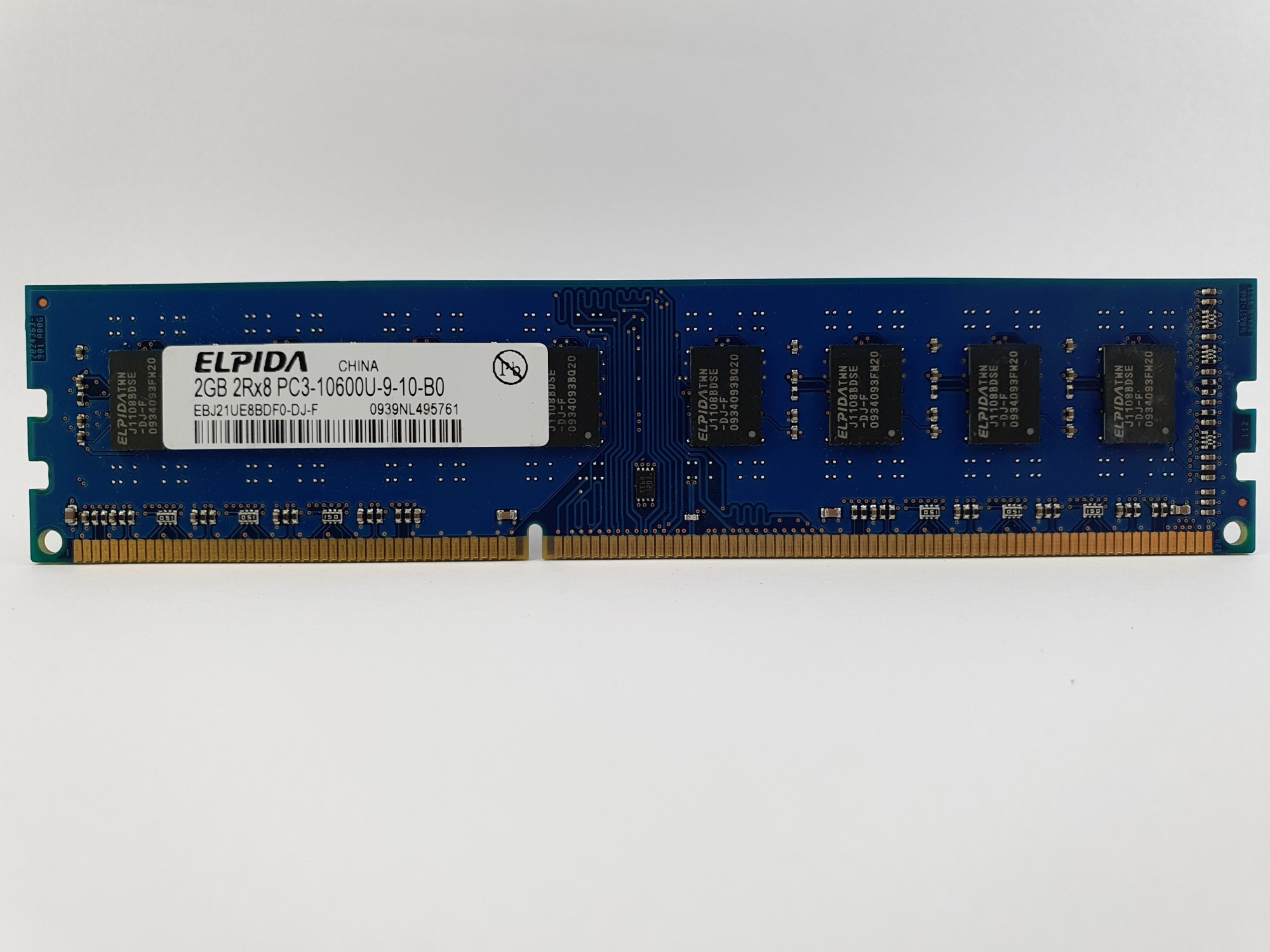 Оперативная память Elpida Ddr3 2gb 1333mhz Pc3 10600u Ebj21ue8bdf0 Dj
