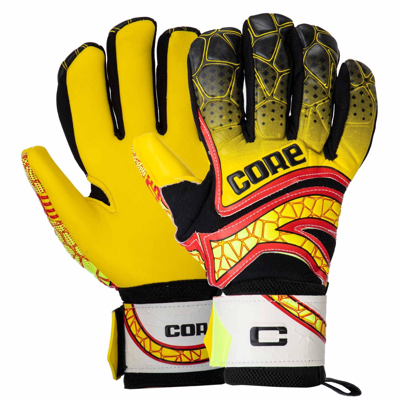 Перчатки вратарские с защитой пальцев Core Goalkepeer Gloves 9533 ...