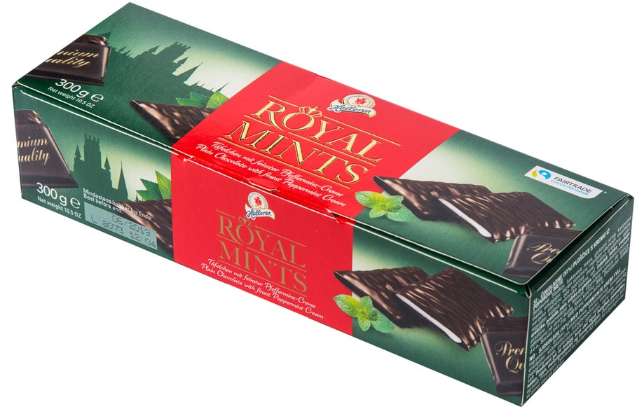 Мятные конфеты в шоколаде Halloren Royal Mints 300 г – купить в Украине ...