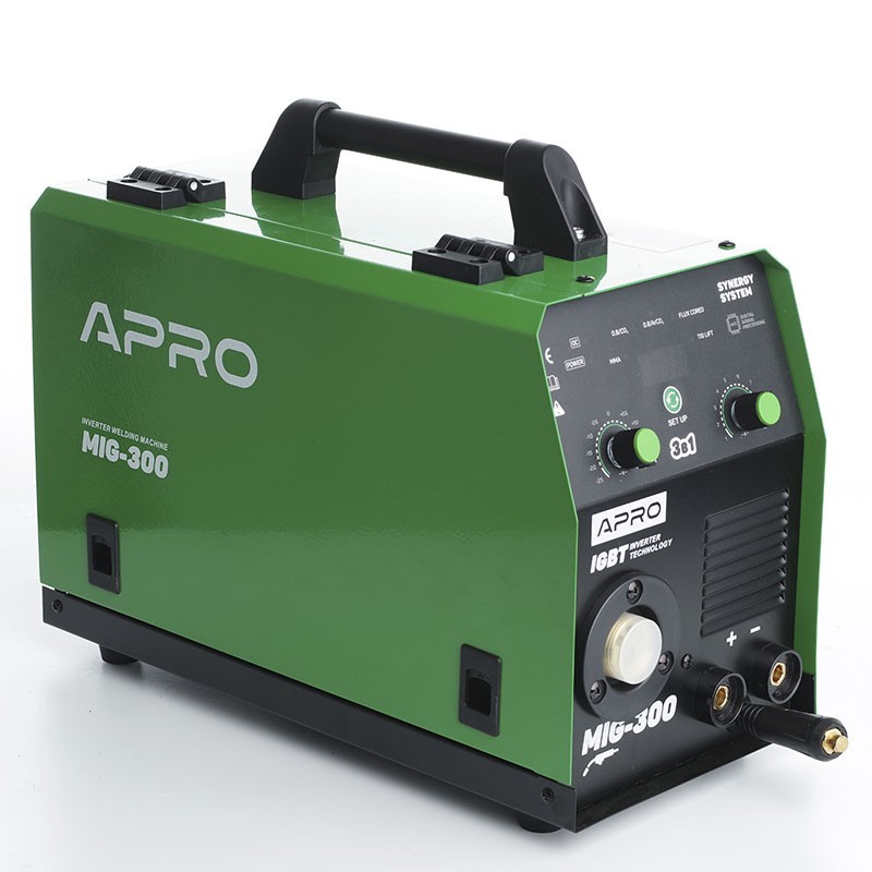 Зварювальний напівавтомат інверторний APRO MIG-300, 20-300А, ел.4мм, пр.0.8-1мм 5кг 2.5+1.5+3м ...