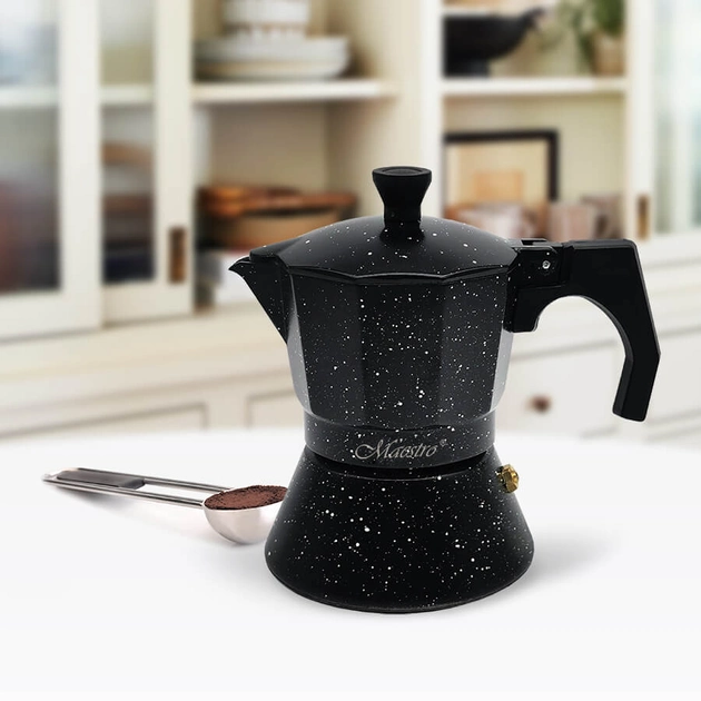 Кофеварка гейзерна (1667-6м) 300 мл Maestro Espresso Moka – низькі ціни ...