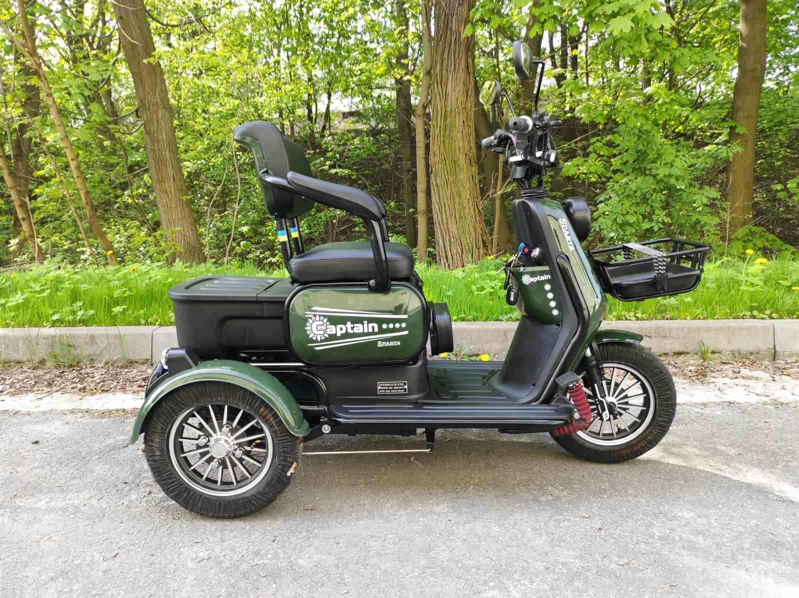 ROZETKA | Электроскутер SPARTA CAPTAIN зеленый (800W 60V-20Ah) купить в ...