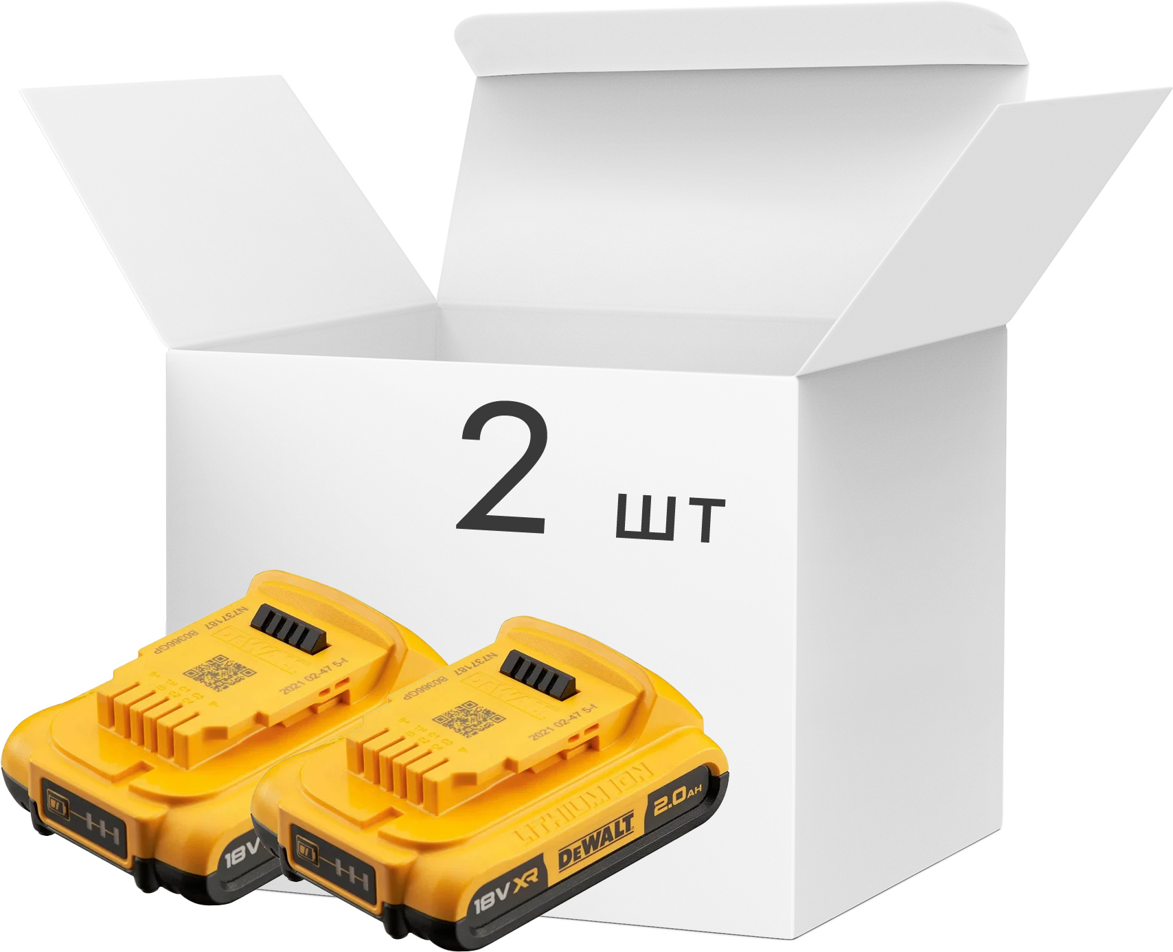 Набор Аккумуляторных батарей для инструмента DeWalt DCB183D2 2 шт ...