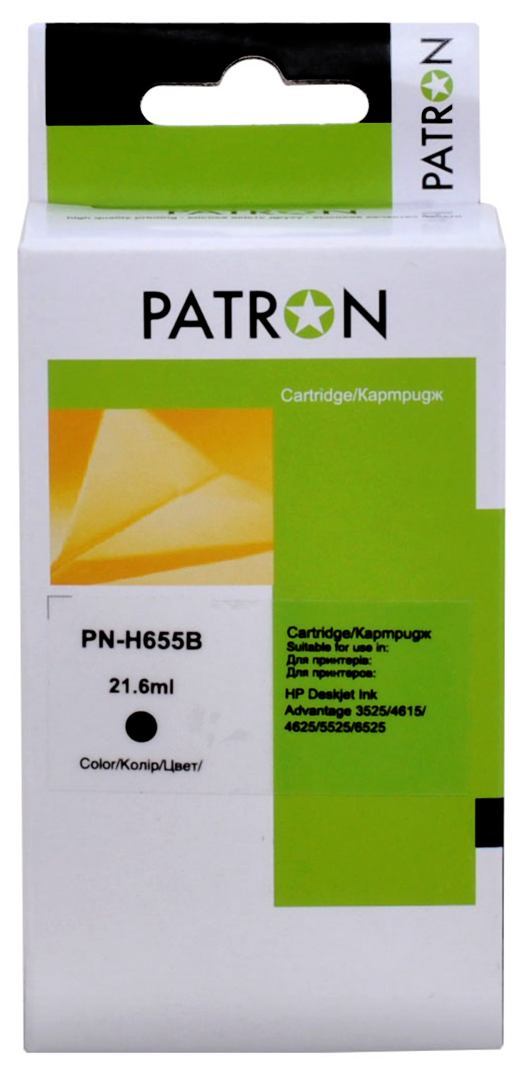 Картридж Patron совместимый с HP 655 (CZ109AE) 620 стр, Black (PN-H655B ...