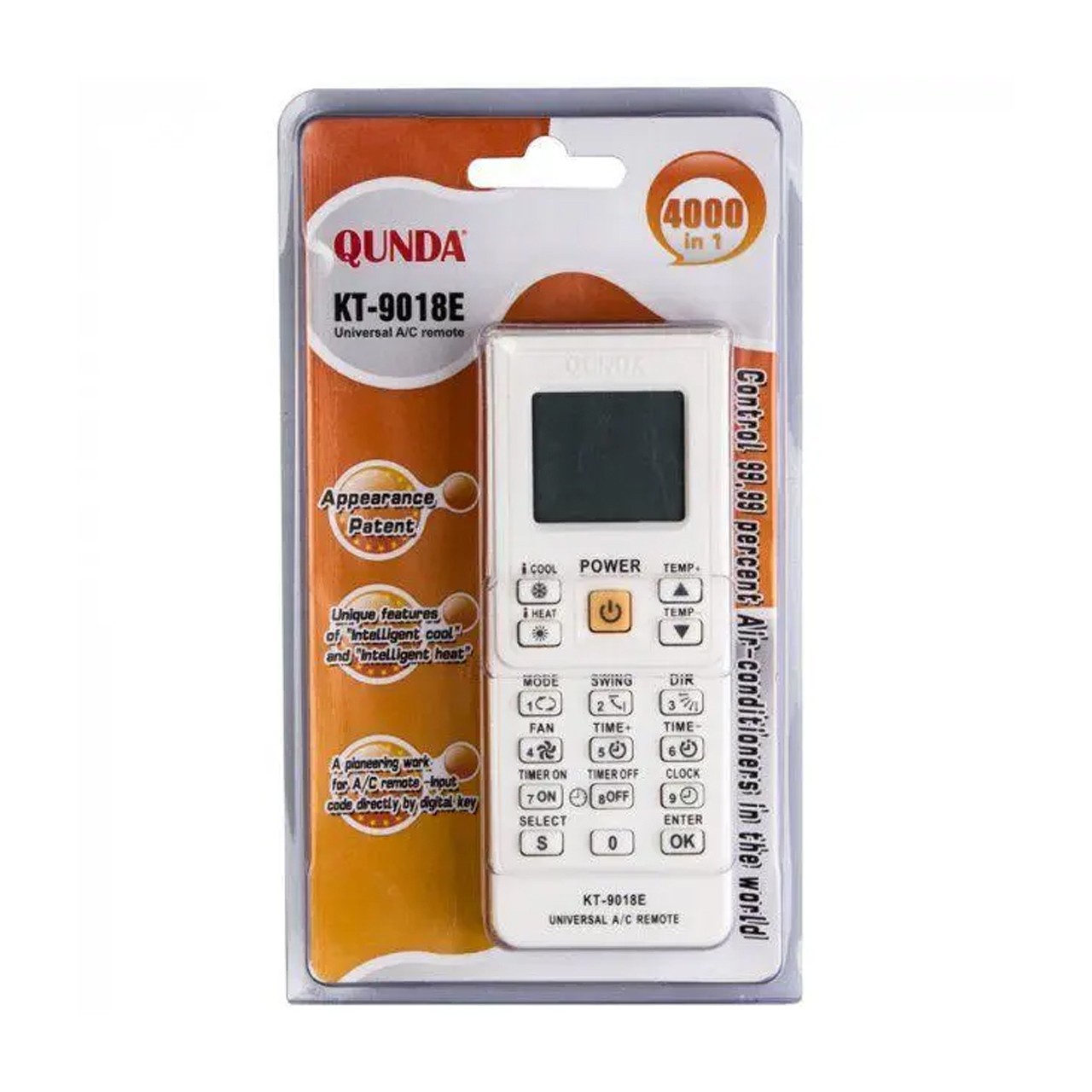 Пульт для кондиціонера універсальний Qunda KT-9018E – фото, відгуки, характеристики в інтернет ...