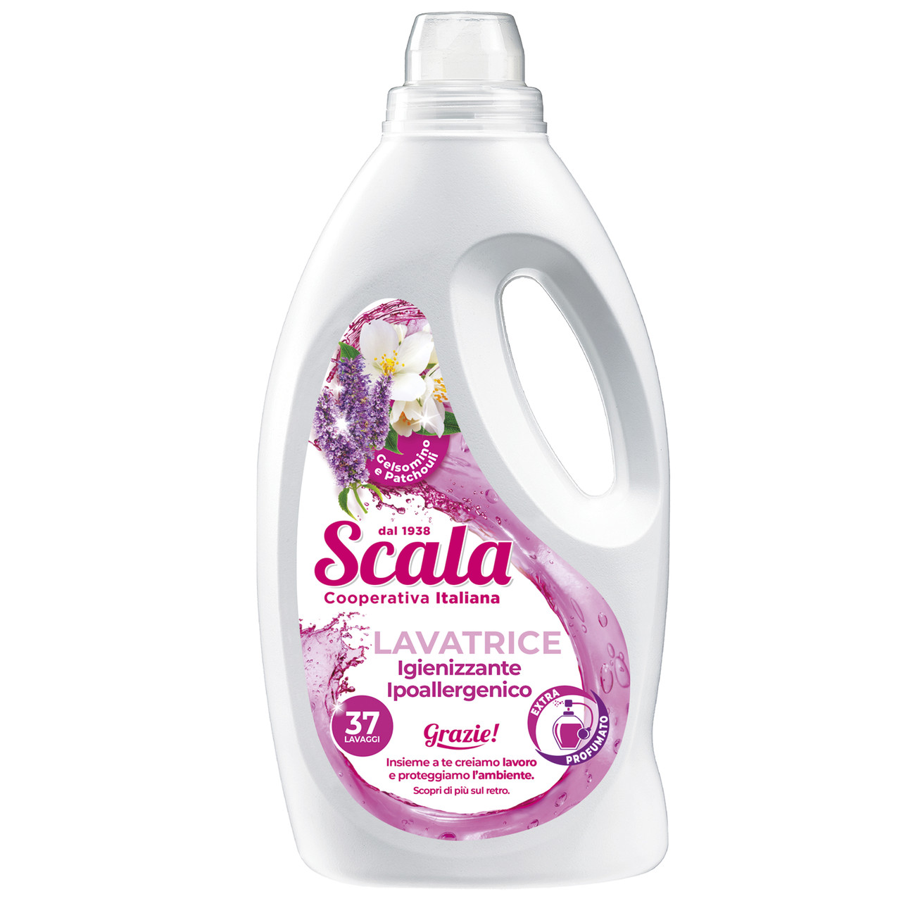 Гель для стирки Scala Lavatrice Gelsomino e Patchouli на 37 стирок 1500 ...