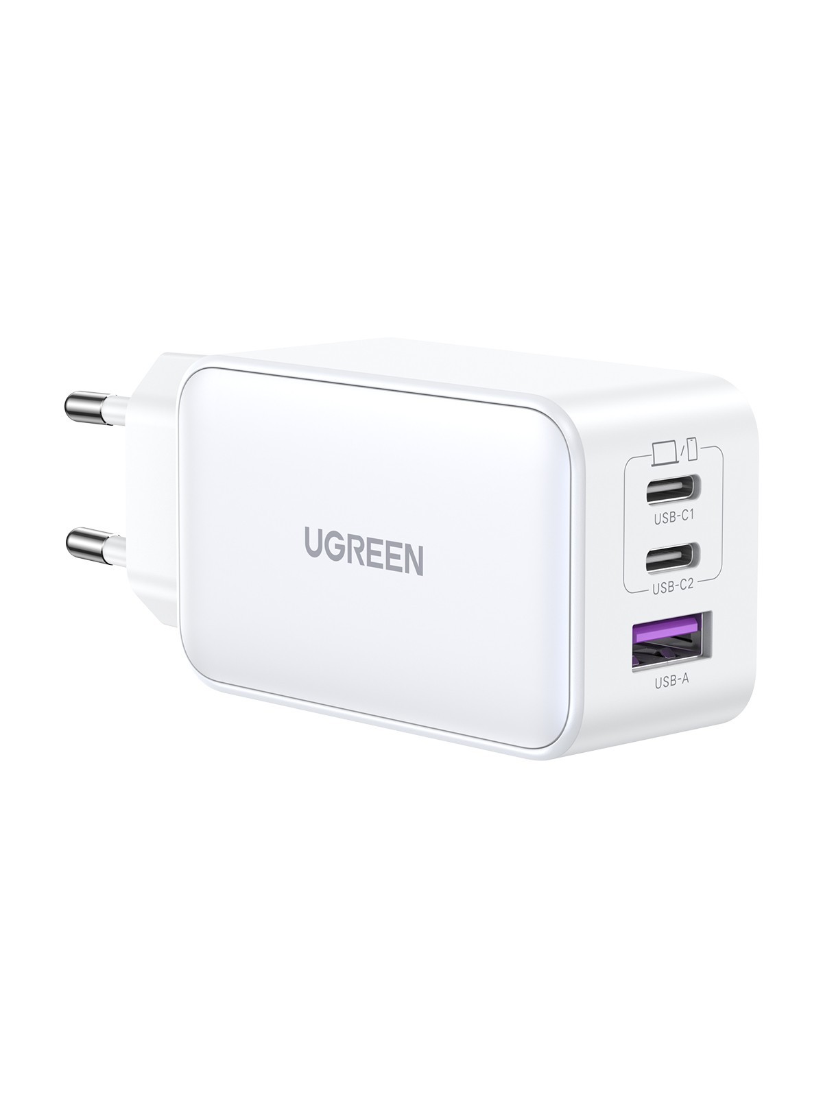 Сетевое зарядное устройство UGREEN CD244 USB-A+2xUSB-C 65W GaN Tech ...