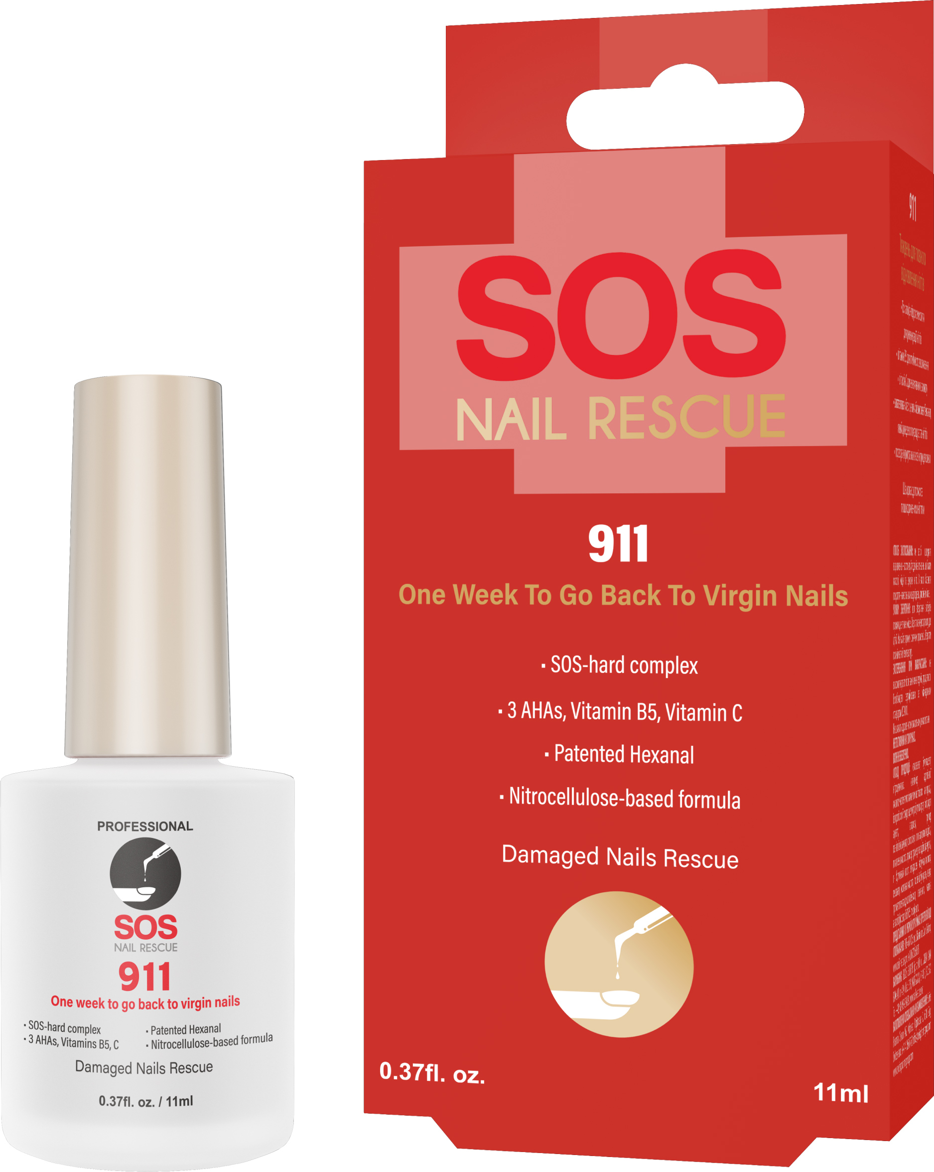 Средство для полного восстановления ногтей SOS Nail Rescue 911 Неделя ...