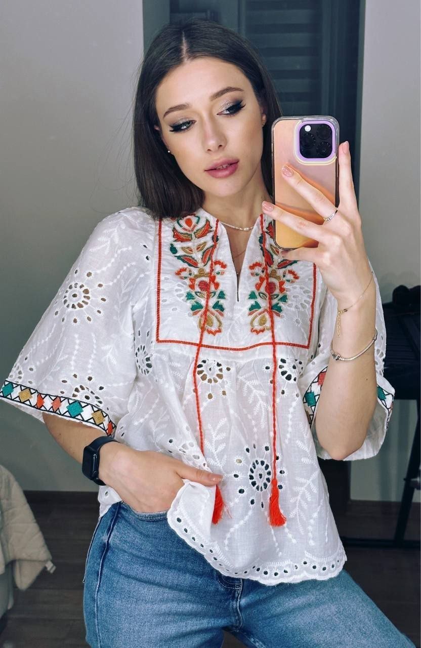 Блуза вышиванка Без бренду Прошва M белая от продавца: NSBoutigue – в интернет-магазине ROZETKA ...