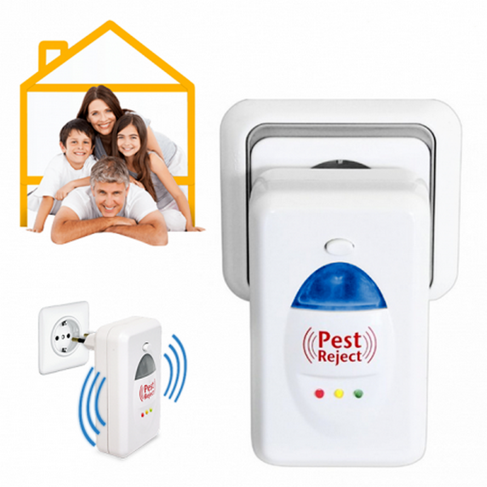 Ультразвуковий відлякувач в розетку Pest Reject pro, від мишей, кротів ...