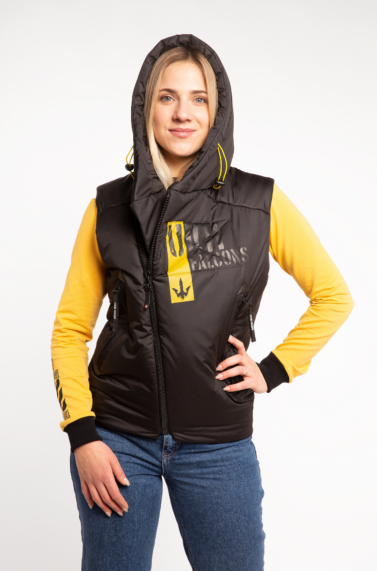 жіноча безрукавка - UKR FALCONS - чорний, XXL от продавца: Patriot – в интернет-магазине ROZETKA ...
