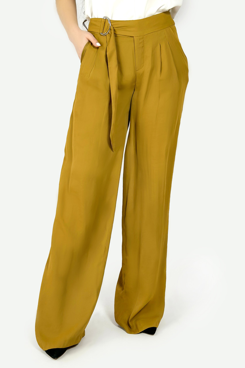 Широкие брюки Zara 7563/041/510 горчичные S от продавца: BVStore – в ...