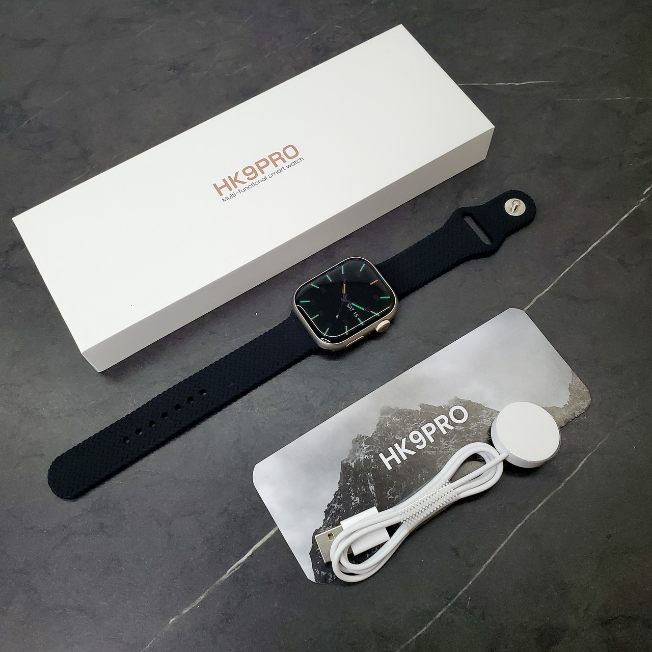 Смарт часы Smart Watch 8 HK9 Pro 45mm AMOLED экран украинское меню с ...